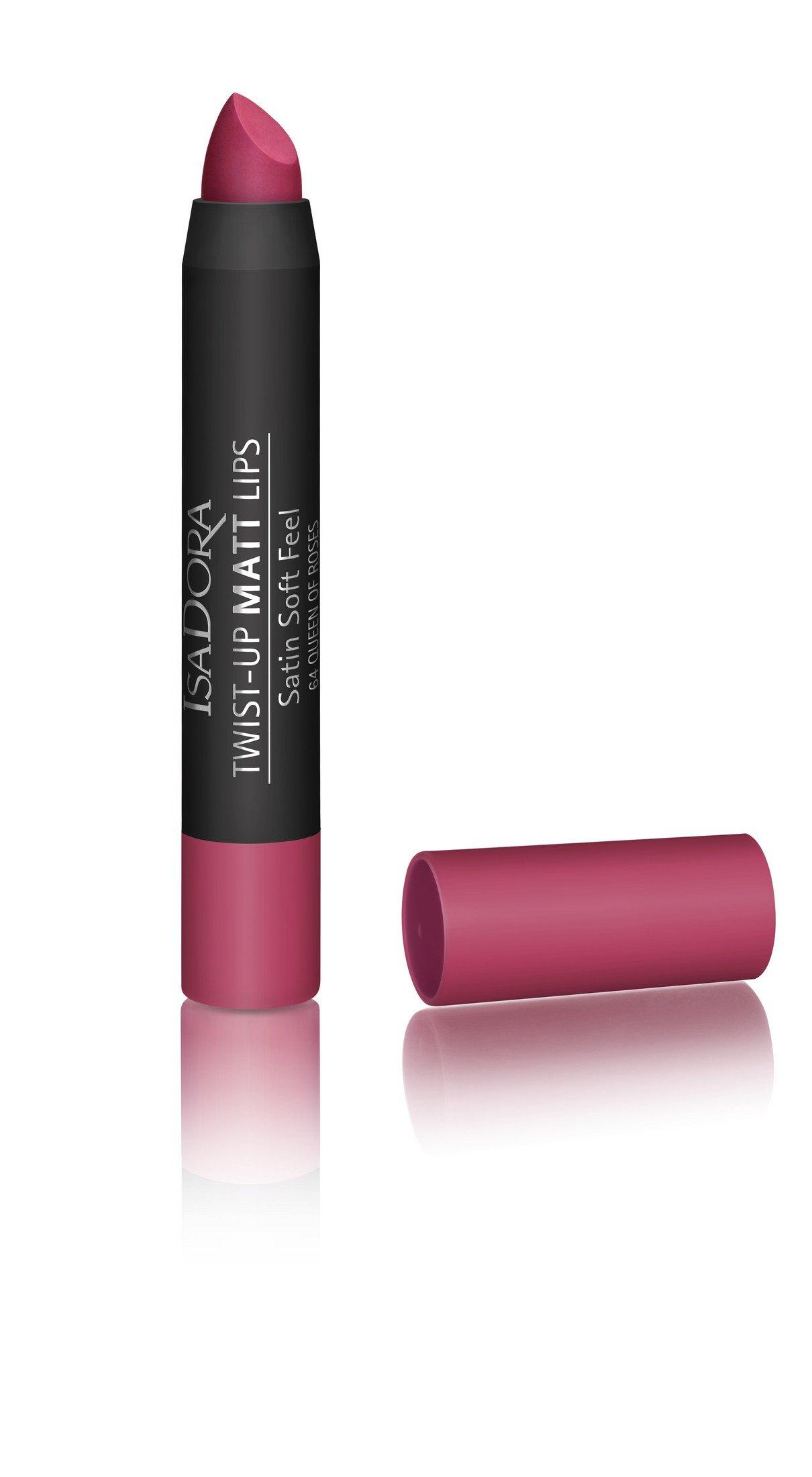 Isa Dora Twist-Up Matt Lips (64 Queen of Roses) - Long-Lasting Matte ...