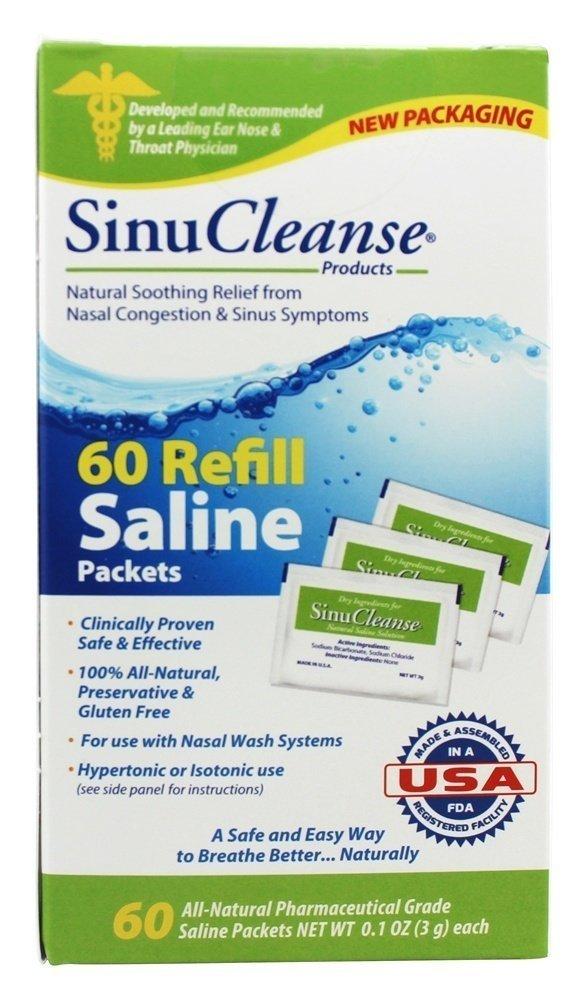 Sinucleanse Systems Nasal Saline Refill Packets - Effective Sinus ...