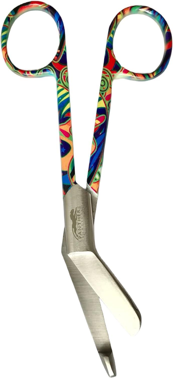 Stainless Steel Lister Bandage Scissors 5.5 inch - Multi Color Pattern ...