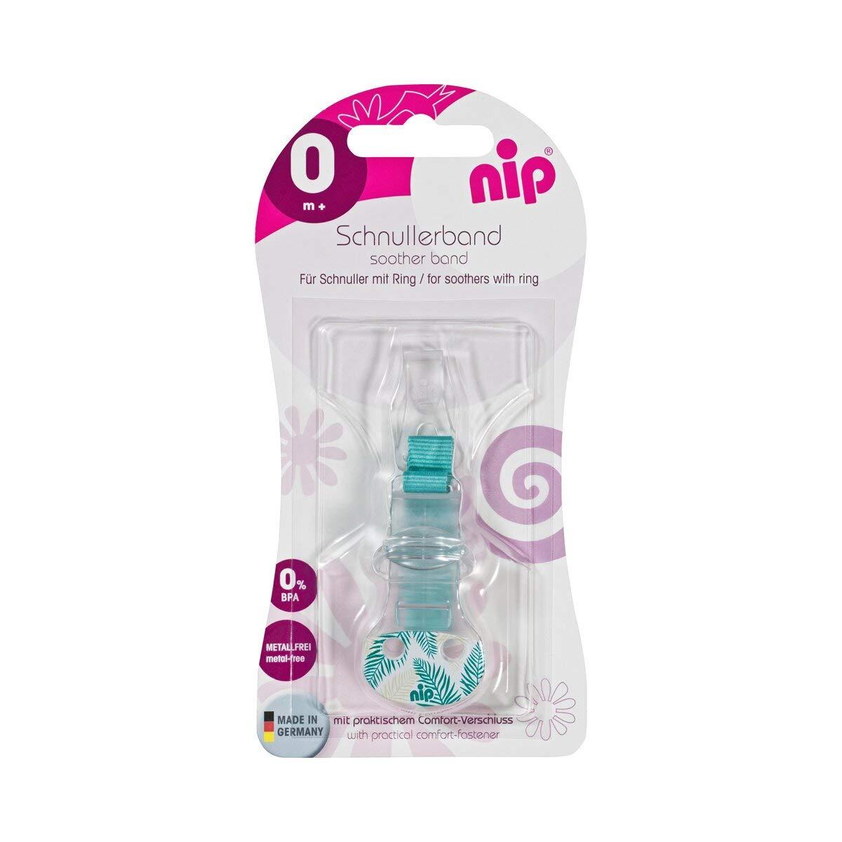 Nip Pacifier Band with Ring for Boys - Leaf Design | Safe & Stylish ...