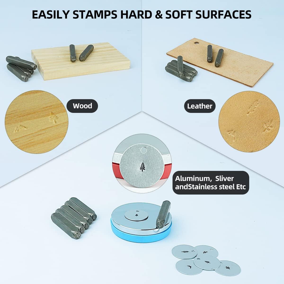 BESTNULE Metal Design Stamps Punch Tool - Mountain Peak 1 | Carbon ...