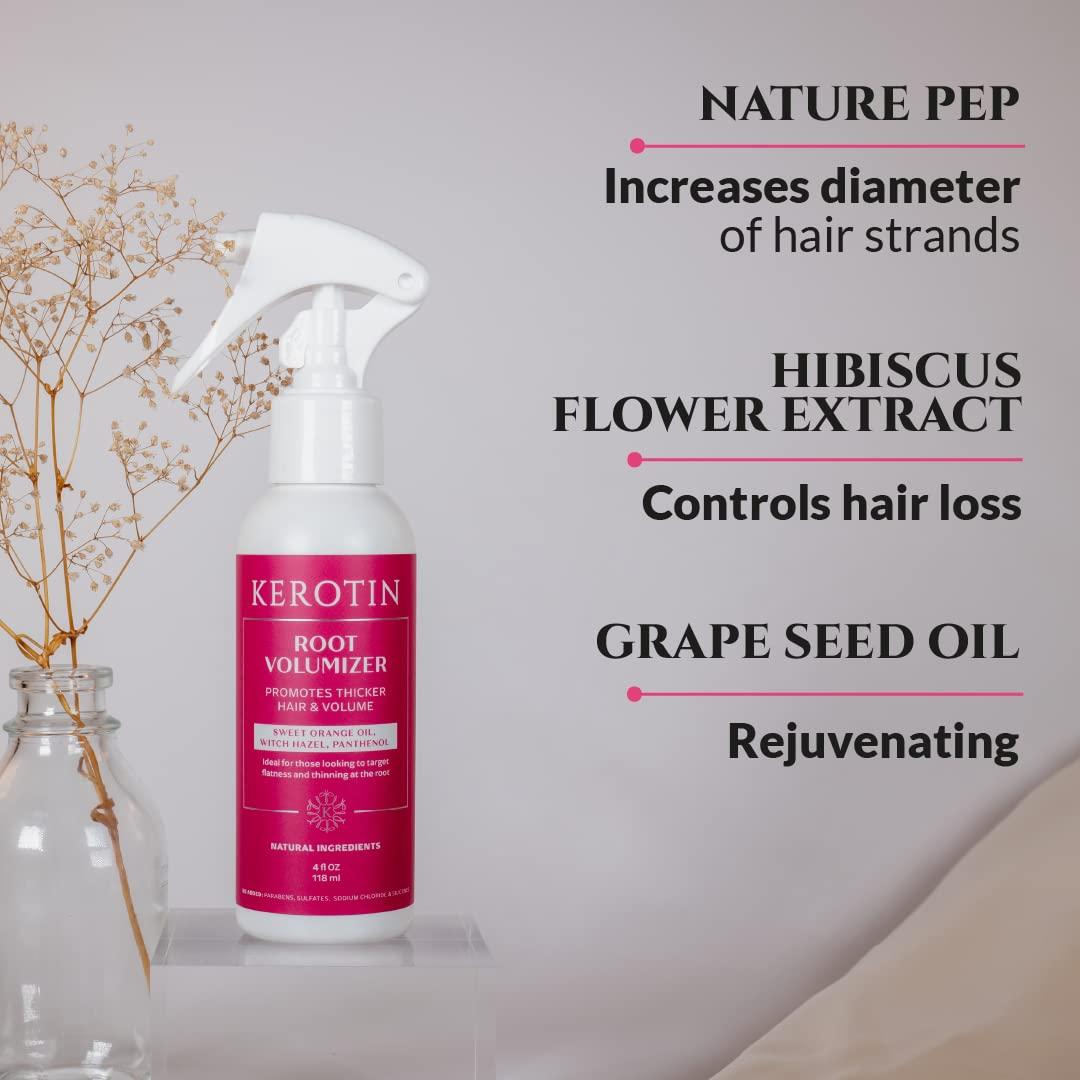 Kerotin Root Volumizer Spray. Hair Thickener and Anti-Thinning Root ...
