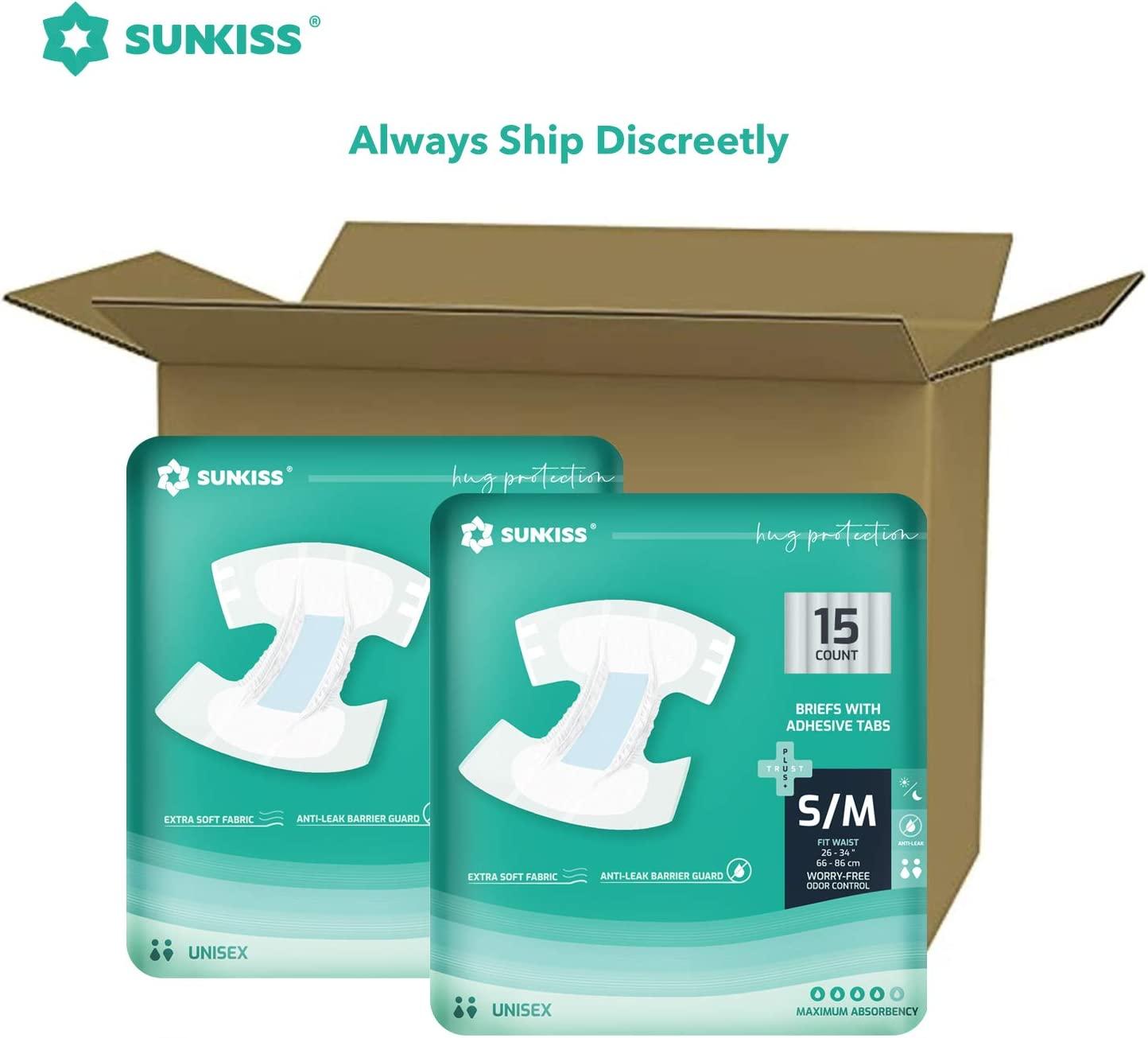 SUNKISS TrustPlus Adult Diapers - Maximum Absorbency - Disposable ...