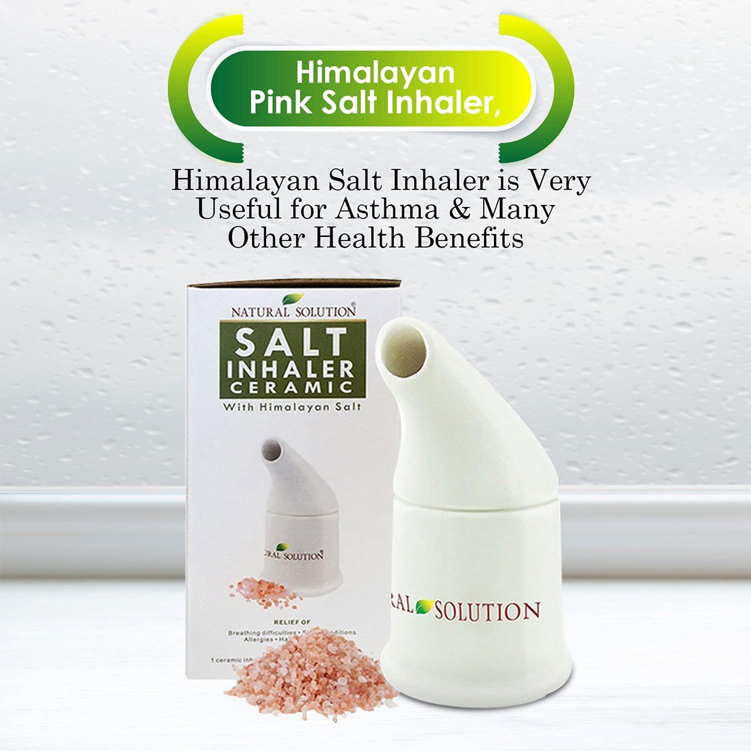 Natural Solution Ceramic Salt Inhaler with 2 Himalayan Pink Salt ...