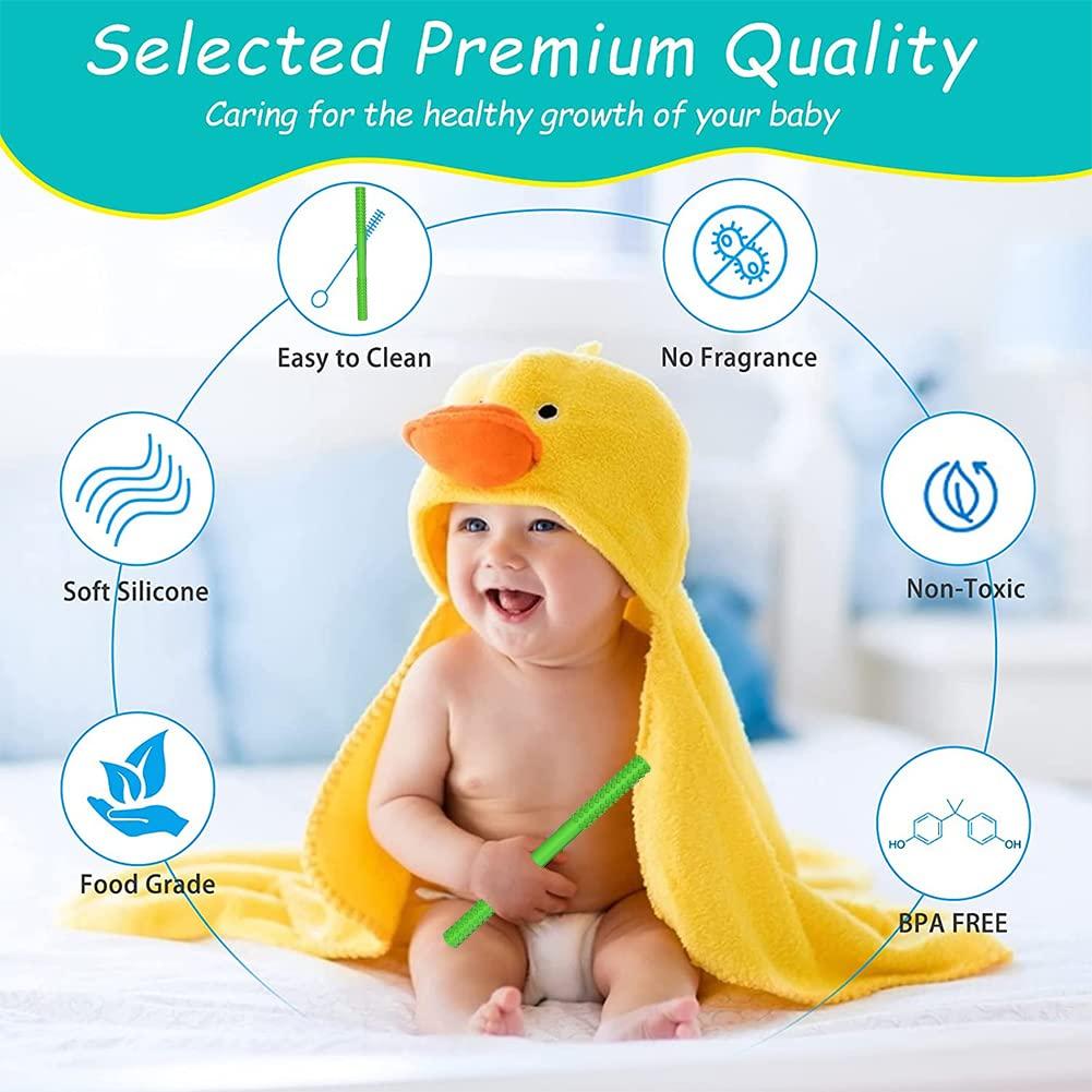 Baby Bite Tube - Silicone Chewing Toys for Sensory Exploration & Tooth ...