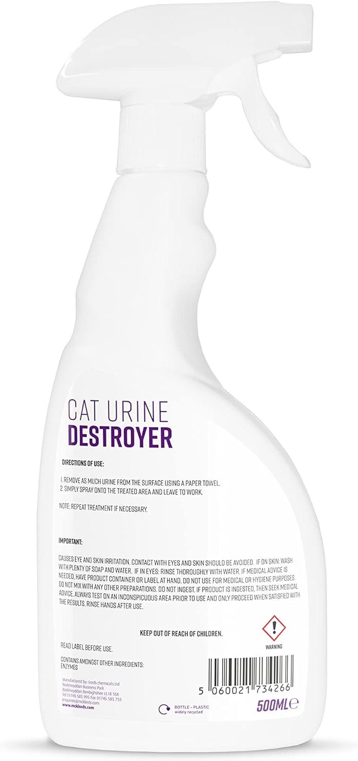Pet Power Cat Urine Destroyer - Advanced Formula for Odor Elimination ...