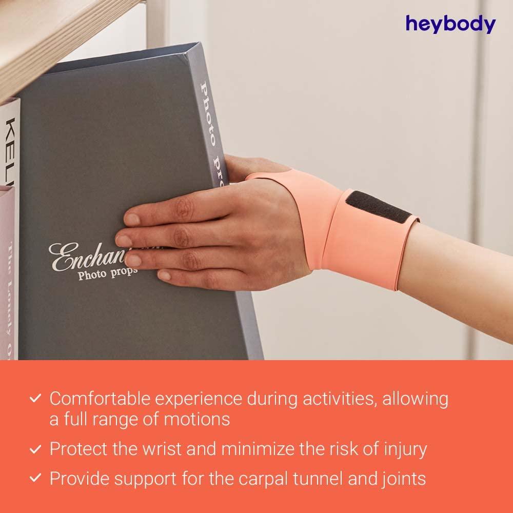 Heybody Slim Air Wrist Support Strap - Fitness Daily Comfort for Carpal Tunnel, Arthritis, and ...