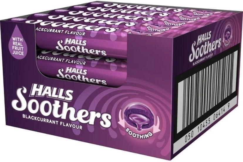 Halls Soothers Blackcurrant 45g Bars (Pack of 5) Multipack - Sore ...