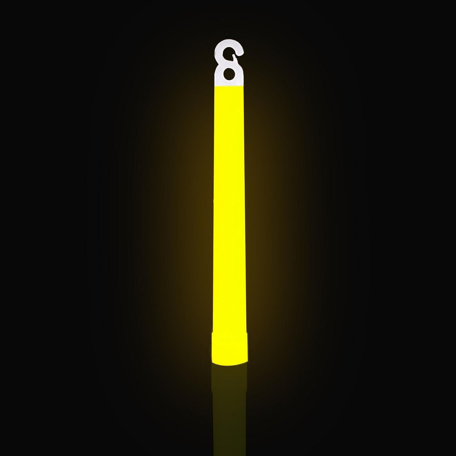Industrial Grade Yellow Glow Sticks - 12 Hour Illumination Emergency ...