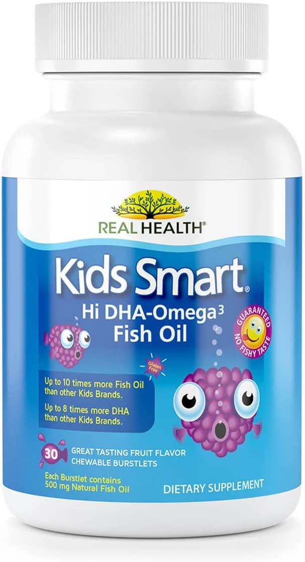 Bioglan Kids Smart Hi DHA-Omega 3 Fish Oil Great Tasting Berry Flavor ...