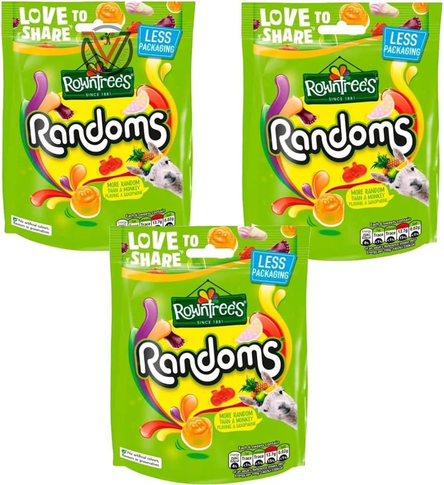 03 x VIMIX Randoms Sweets Sharing Bag 150g - Fruity-Flavoured Chewy ...