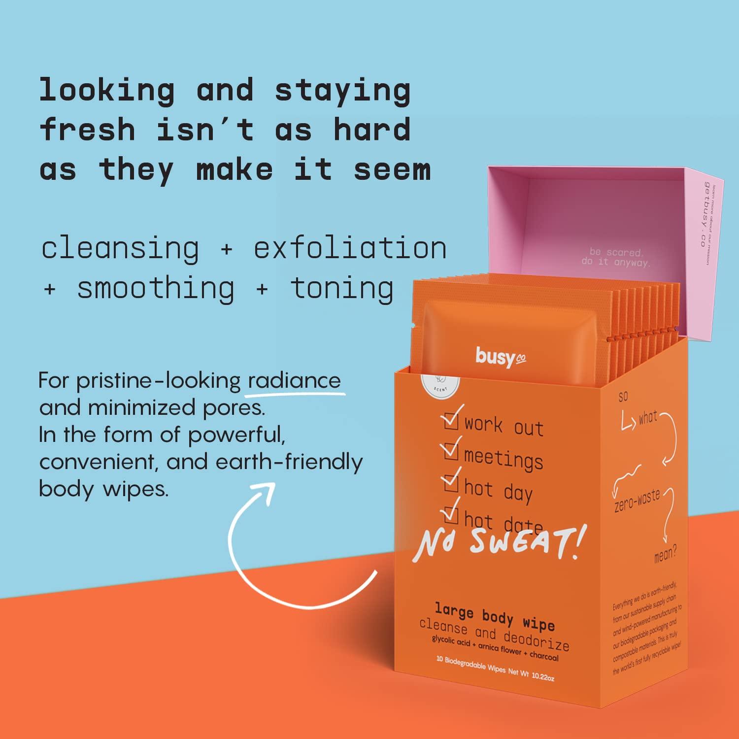 Refresh Line Body Wipes for Women - Fresh Citrus Scent, No Rinse ...