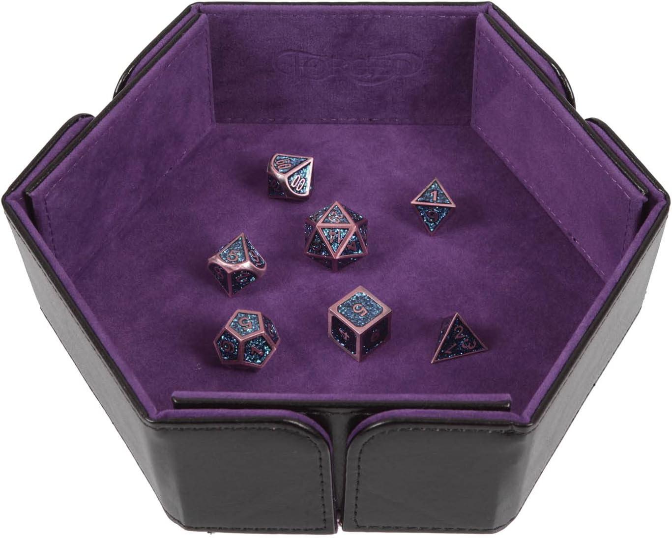 Forged Dice Co. 6.5 Inch Magnetic Folding Dice Tray - Portable DND & D ...