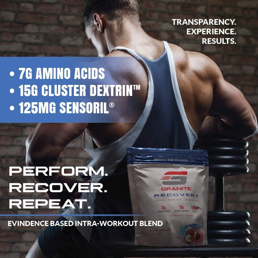 Granite Supplements Intra-Workout Powder | 20 Servings Recovery Blue ...