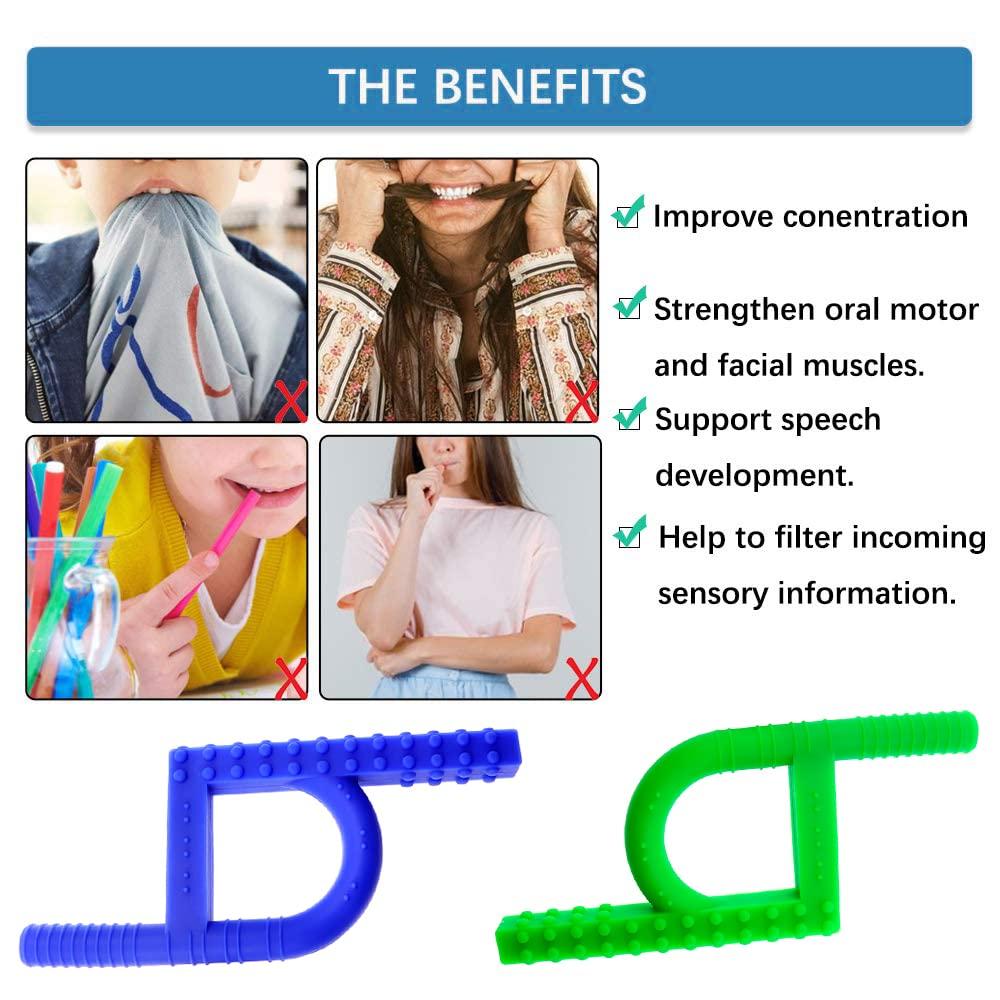 Sensory Silicone Chewing Tools for ADHD Teething & Autism | Chewing ...