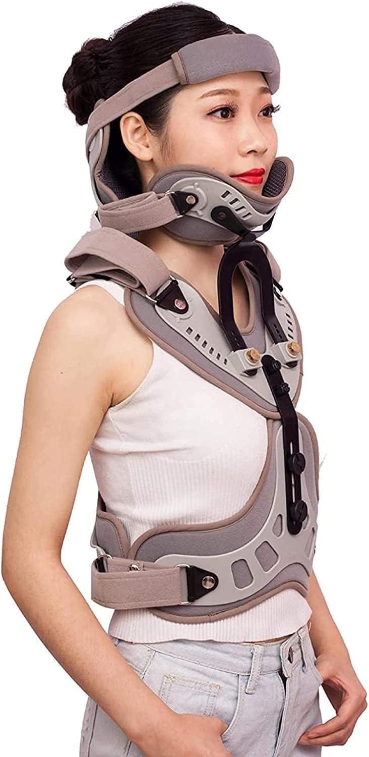 JLASER Thoracic Full Back Brace - Adjustable Cervical Orthosis for Neck ...