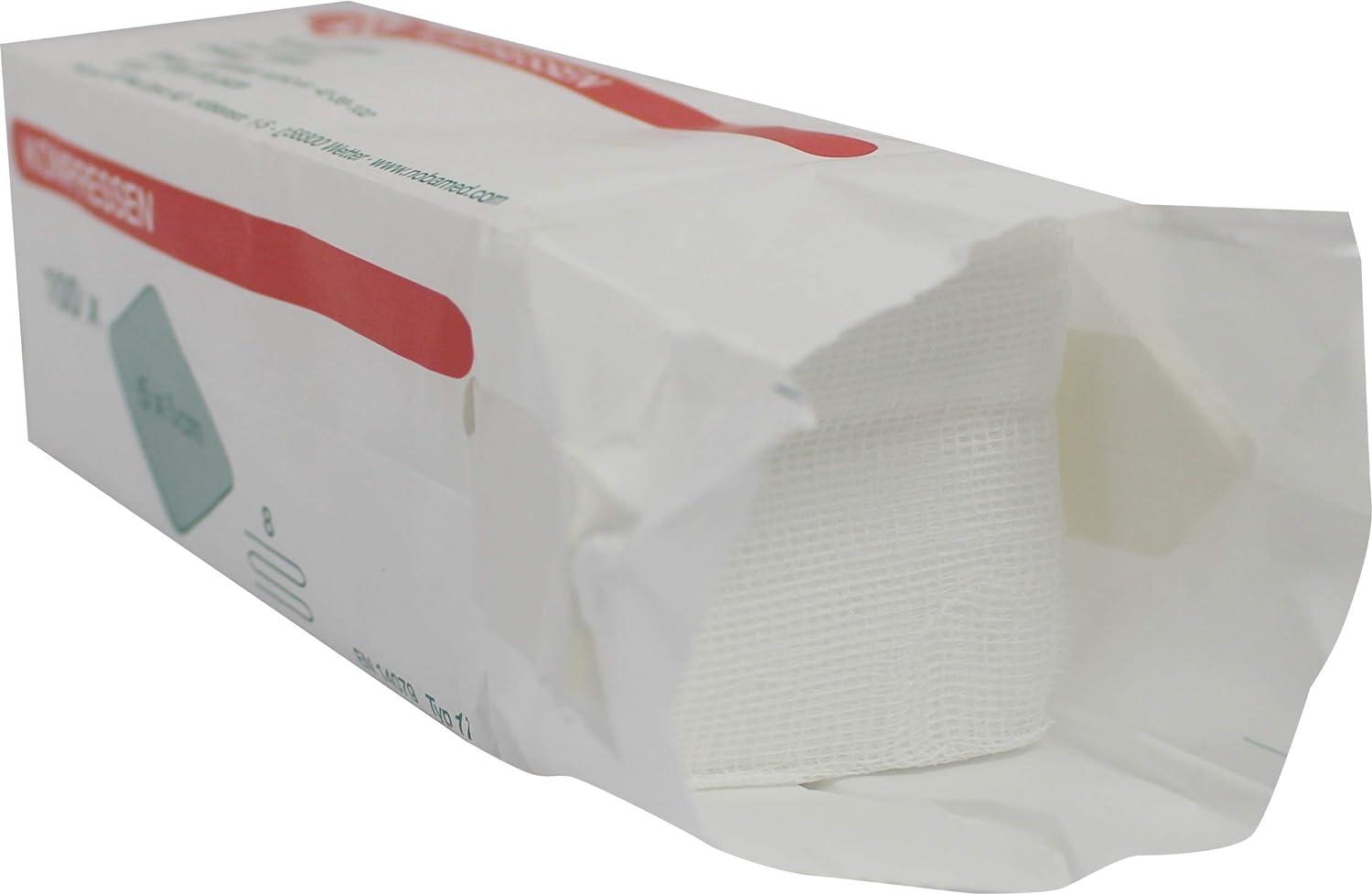 Buy Noba 8-Fold Compresses - 100 Pieces 5x5 cm | International Shipping ...