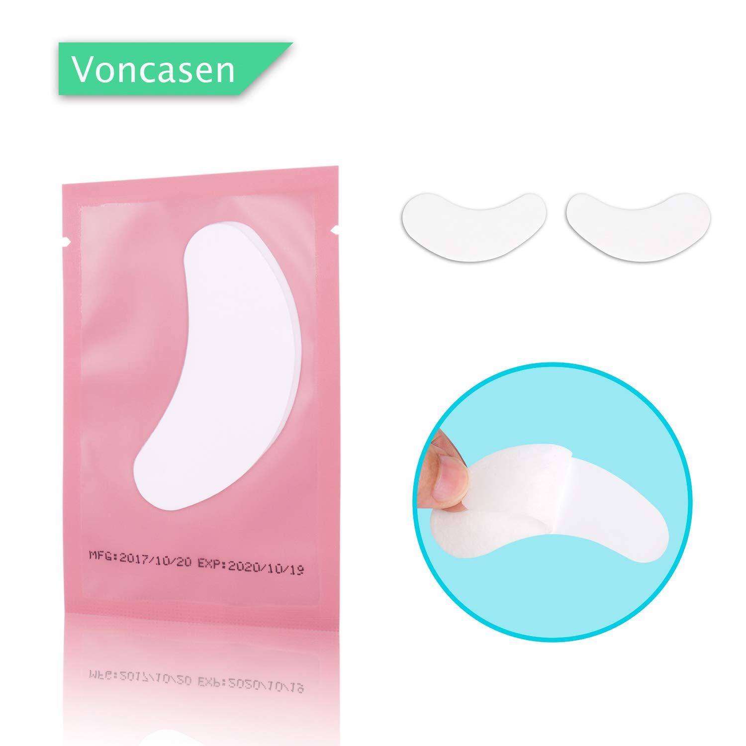 100 Pairs Gel Under Eye Pads for Eyelash Extensions - Pink Beauty Tool ...