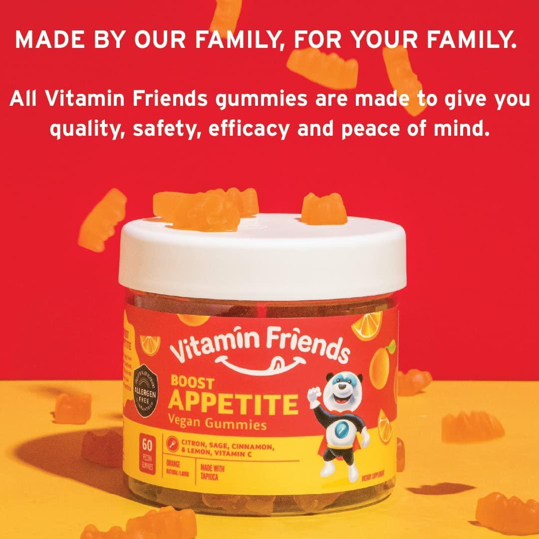 Vitamin Friends Vegan Kids Appetite Stimulant & Weight Gainer Gummies ...