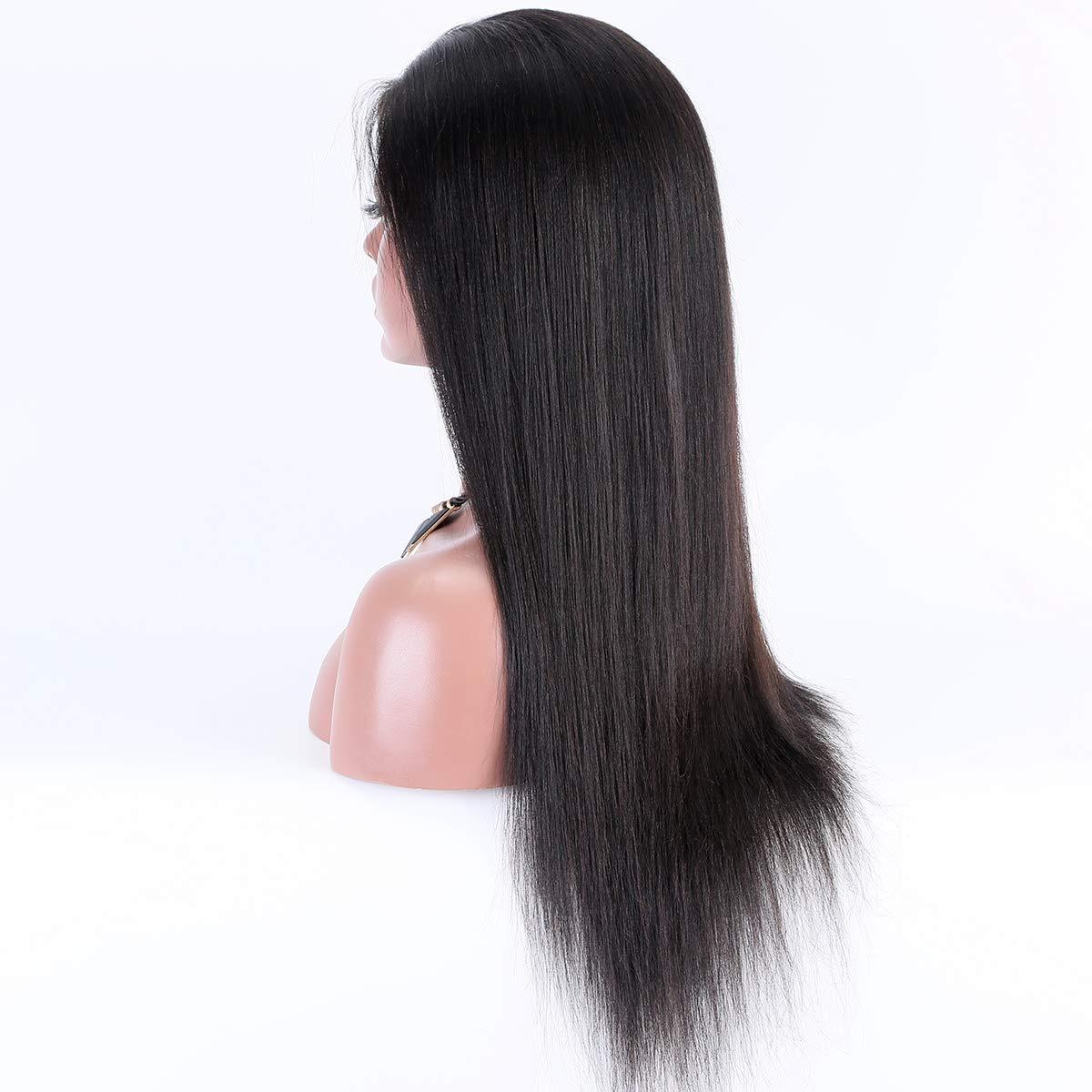 Premier 360 Lace Wig Light Yaki Straight Brazilian Remy Human Hair - 14 ...