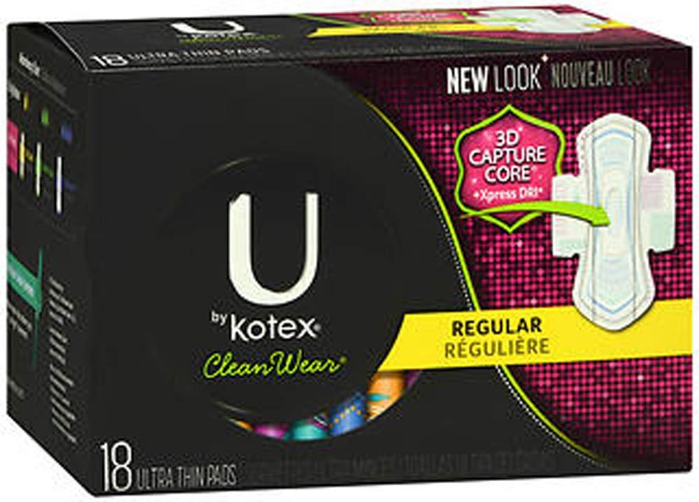 U by Kotex Ultra Thin Regular Maxi Pads 36 Count (2 Packs) - Absorbent ...