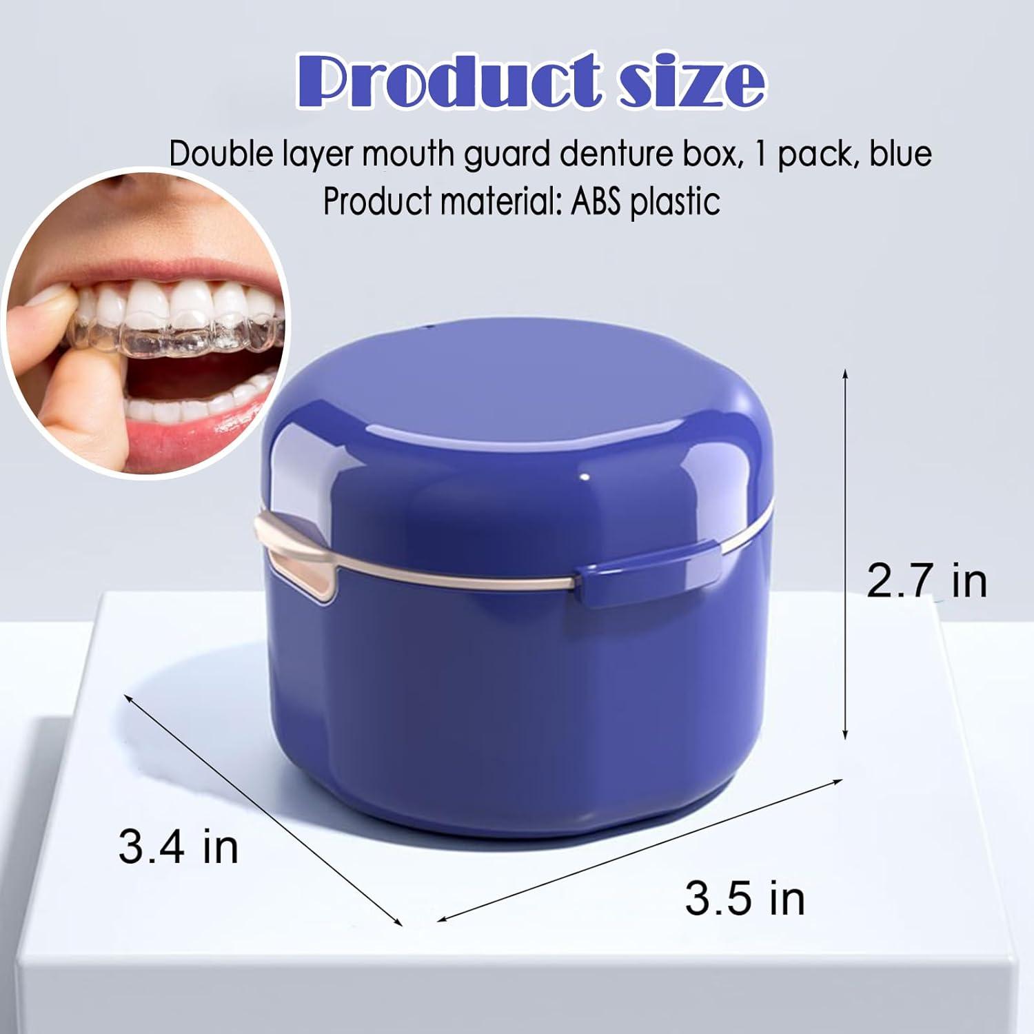 Buy Blue Denture Container & Braces Box | Tooth Rescue Box | Retainer ...
