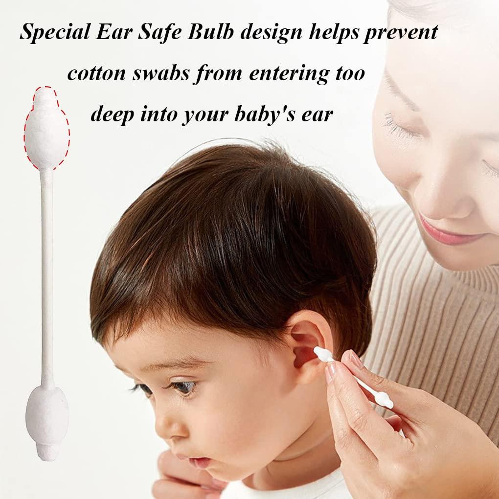 Organic Baby Cotton Swabs | Fragrance-Free & Chlorine-Free | 100% ...