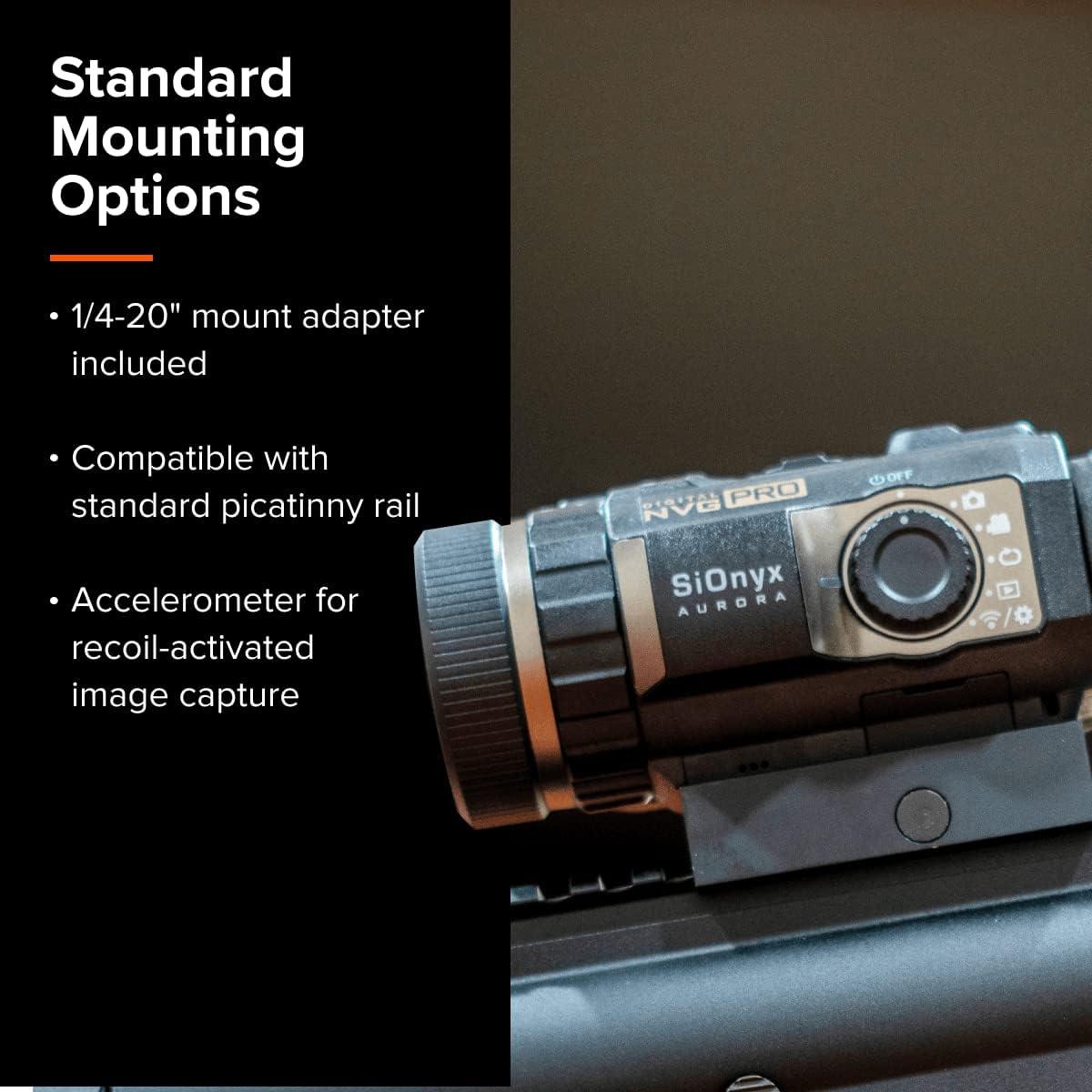 SiOnyx Aurora PRO NVG I Full Color Digital Night Vision Camera with Hard Case I Infrared ...