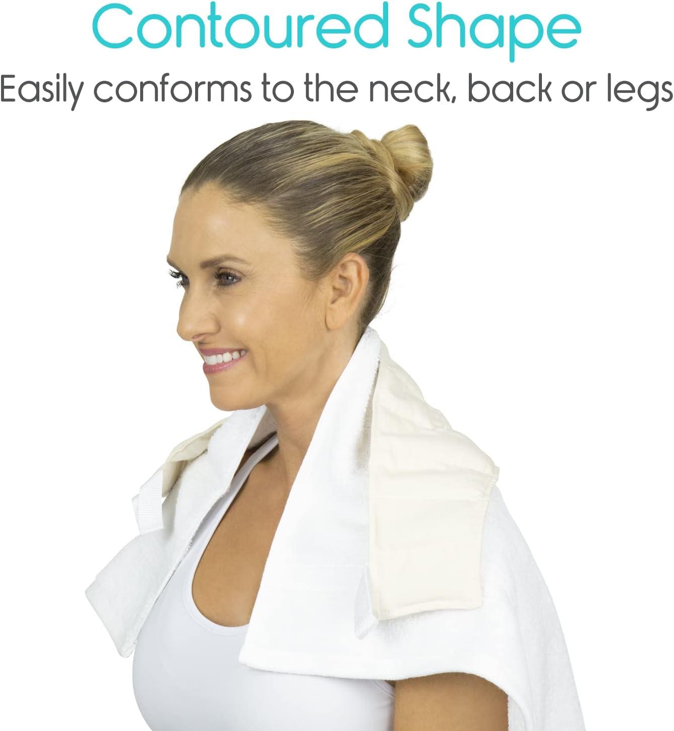 Vive Hydrocollator Contour Neck Pack - Moist Heating Pad for Neck and ...