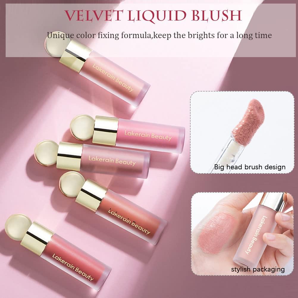 Soft Creamy Liquid Blush Makeup in Cherry Red - LongWearing Multi-Use ...