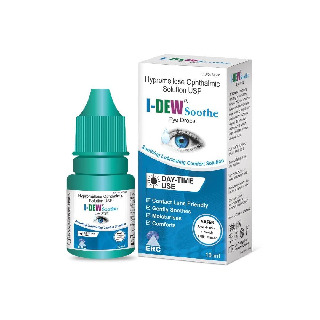I-Dew Soothe Daytime Eye Drops 10ml - Hypromellose Drops for Dry Eyes ...