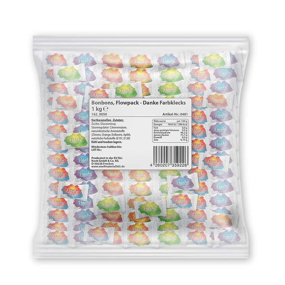 Thank You Color Splash Candies with Fruit Filling - 1 Kg ...