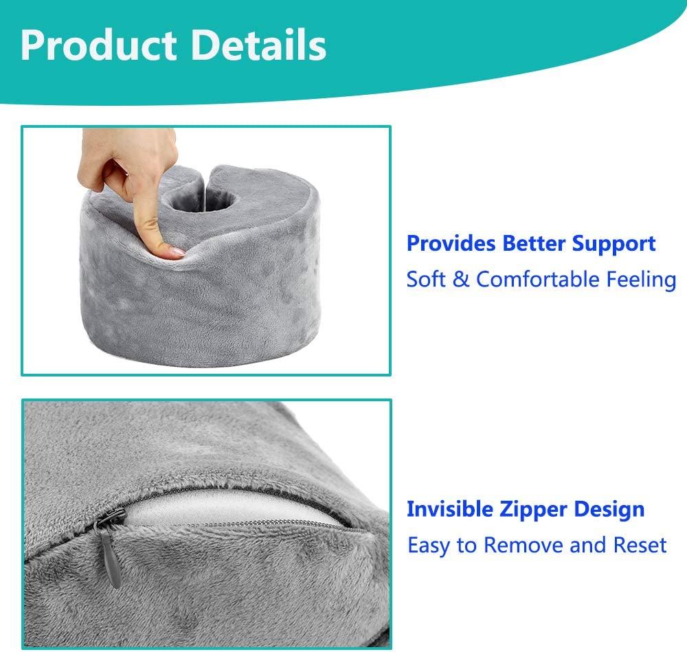 Foot Elevation Pillow - Ankle Heel Elevator Wedge for Bed Sores ...