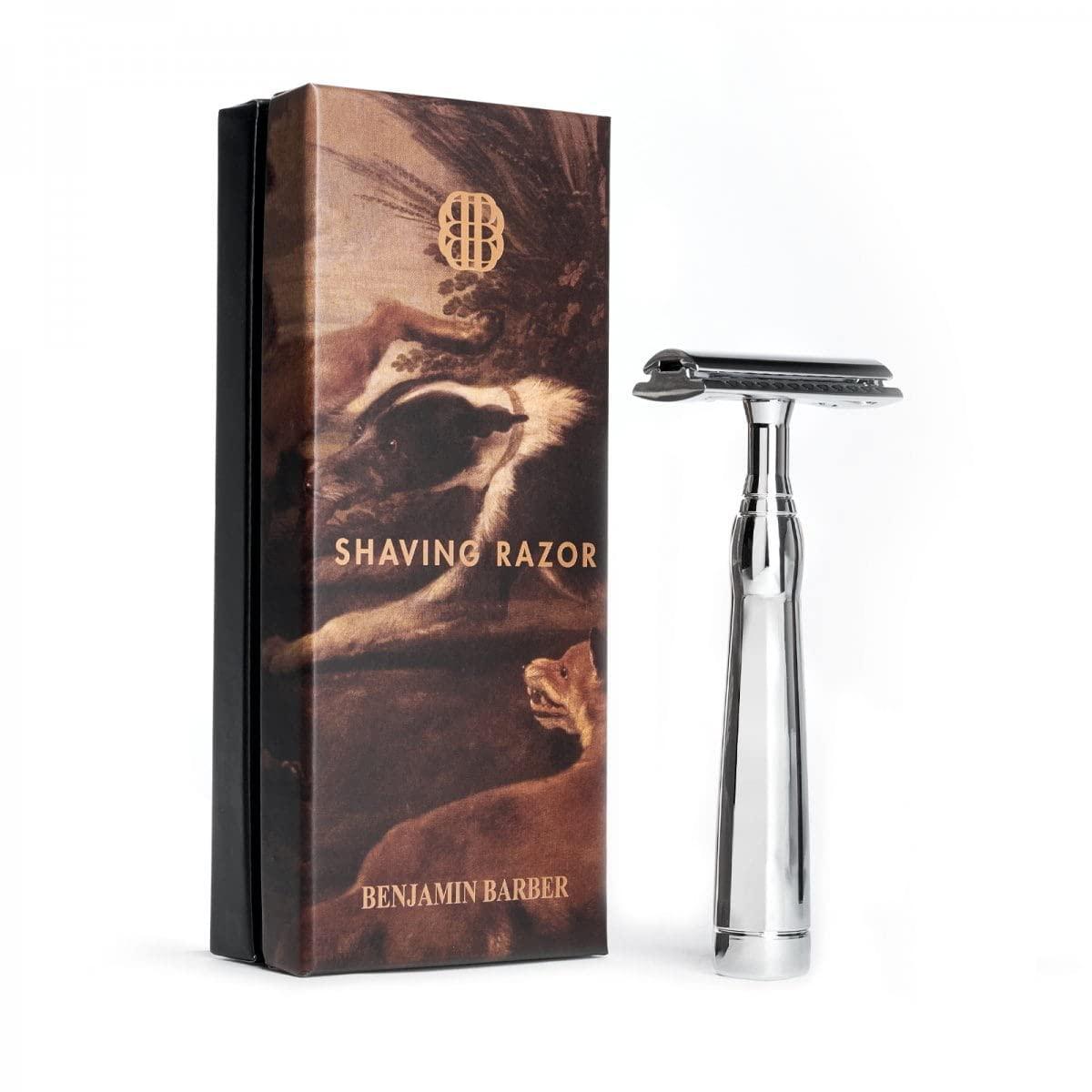 Benjamin Barber Classic Safety Razor - Chrome | Premium Shaving ...