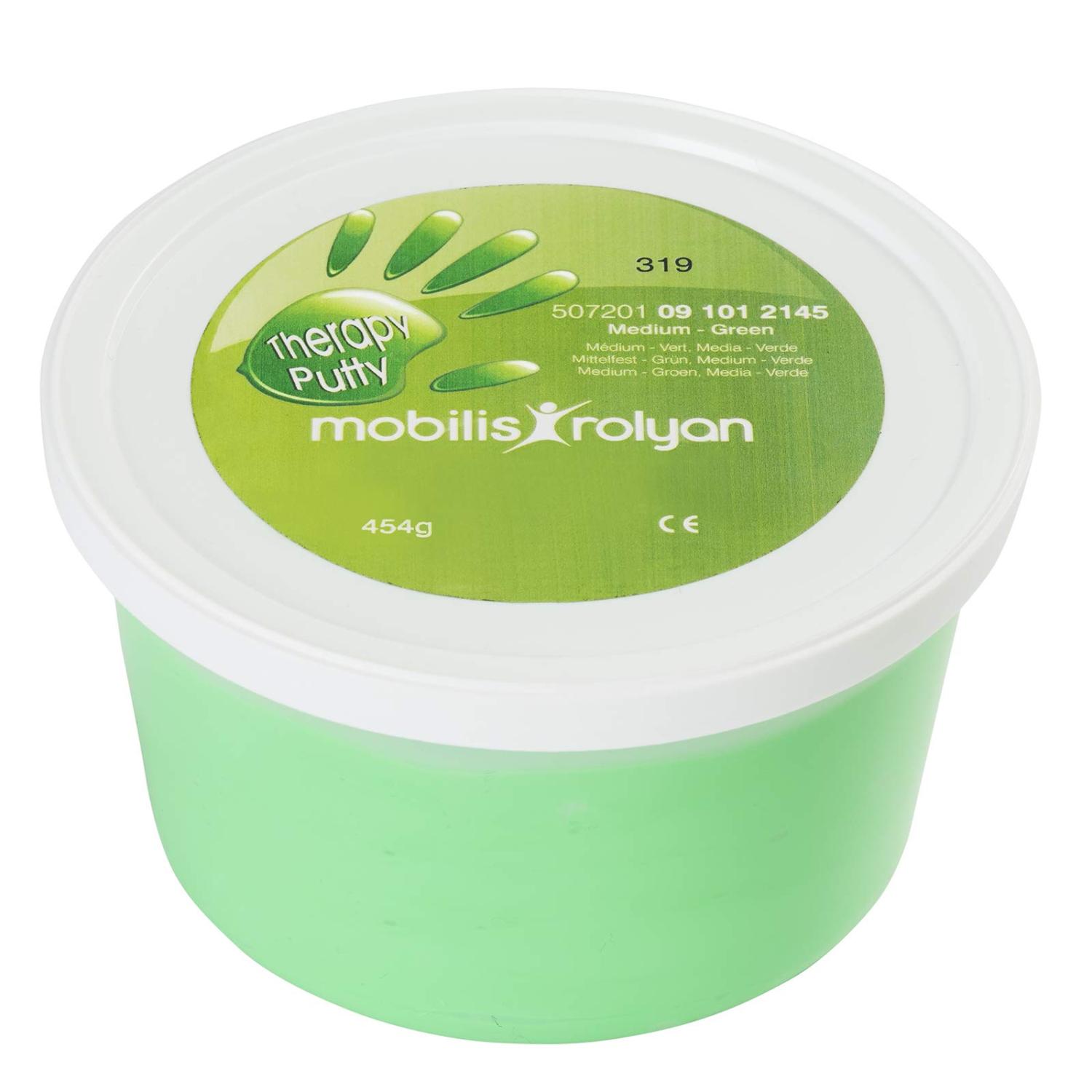 Rolyan Therapy Putty for Hand Exercises - 454g Medium Green - Strength Training & Rehabilitation ...