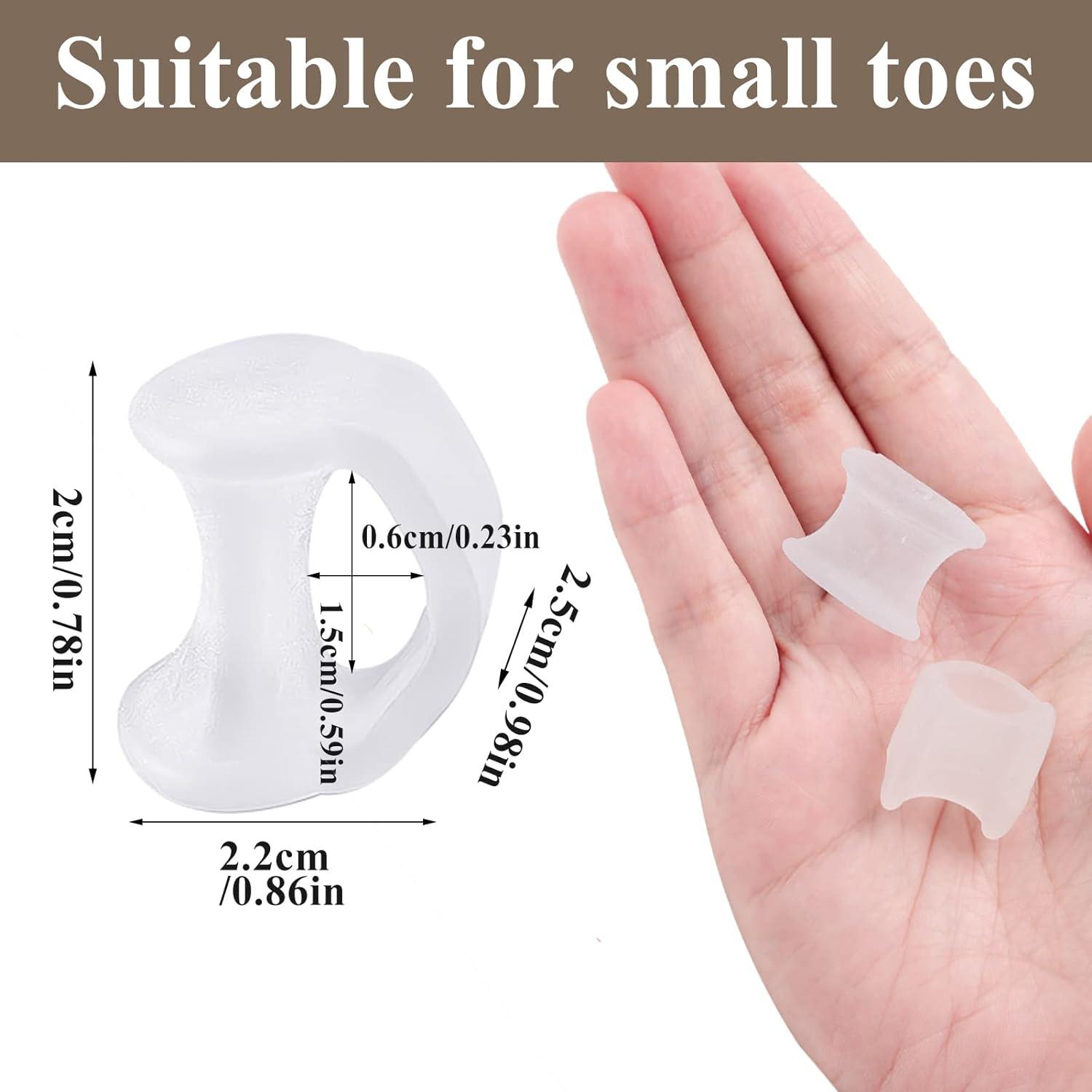 10 Pcs Gel Toe Separators for Overlapping Toes - Pinky Toe Spacers for ...