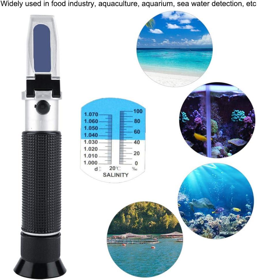 Joyzan Salinometer Salinity Refractometer Handheld Salt Level Analyzer ...