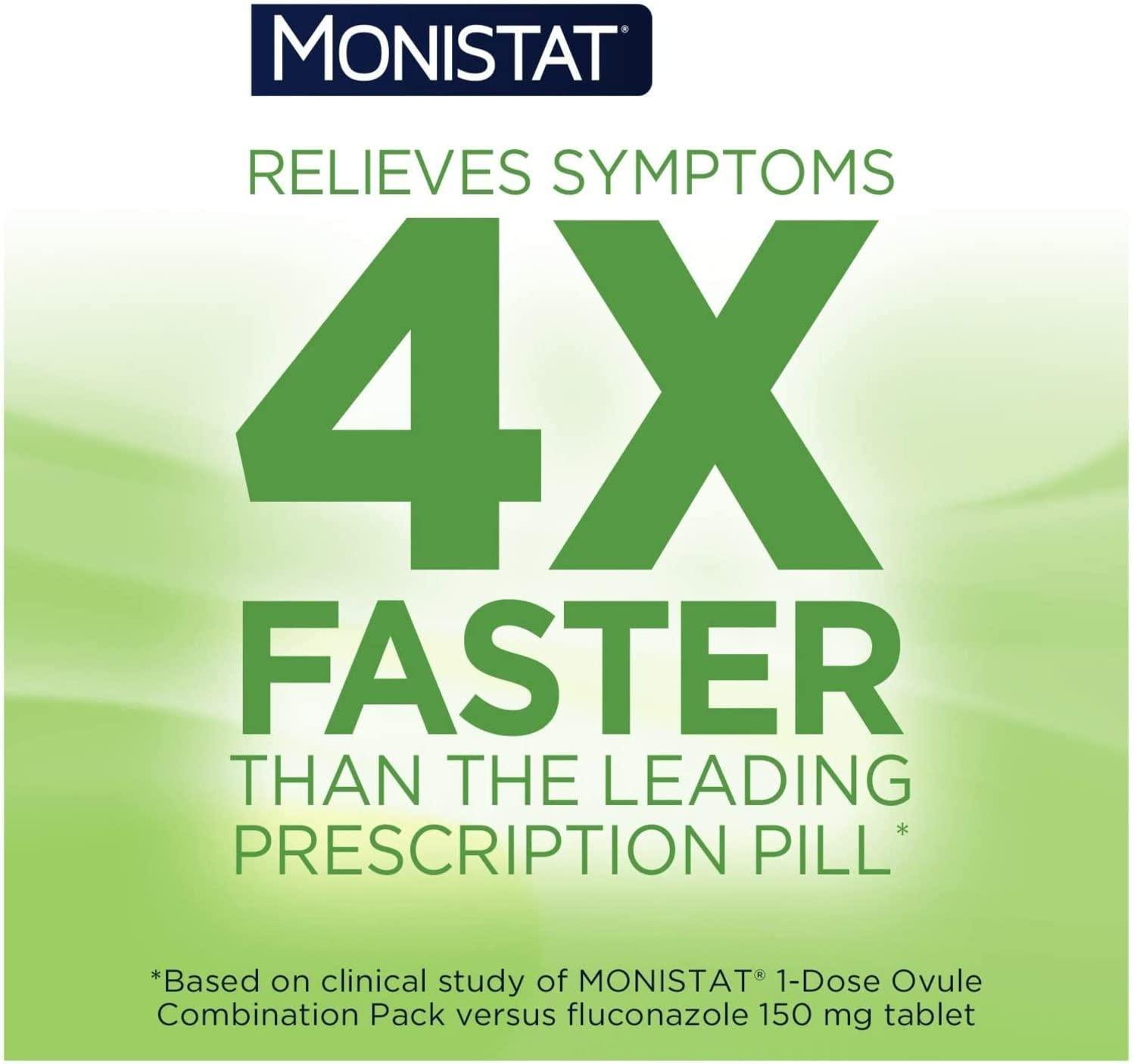 Monistat 3-Day Yeast Infection Treatment - Fast Relief with Pre-Filled ...