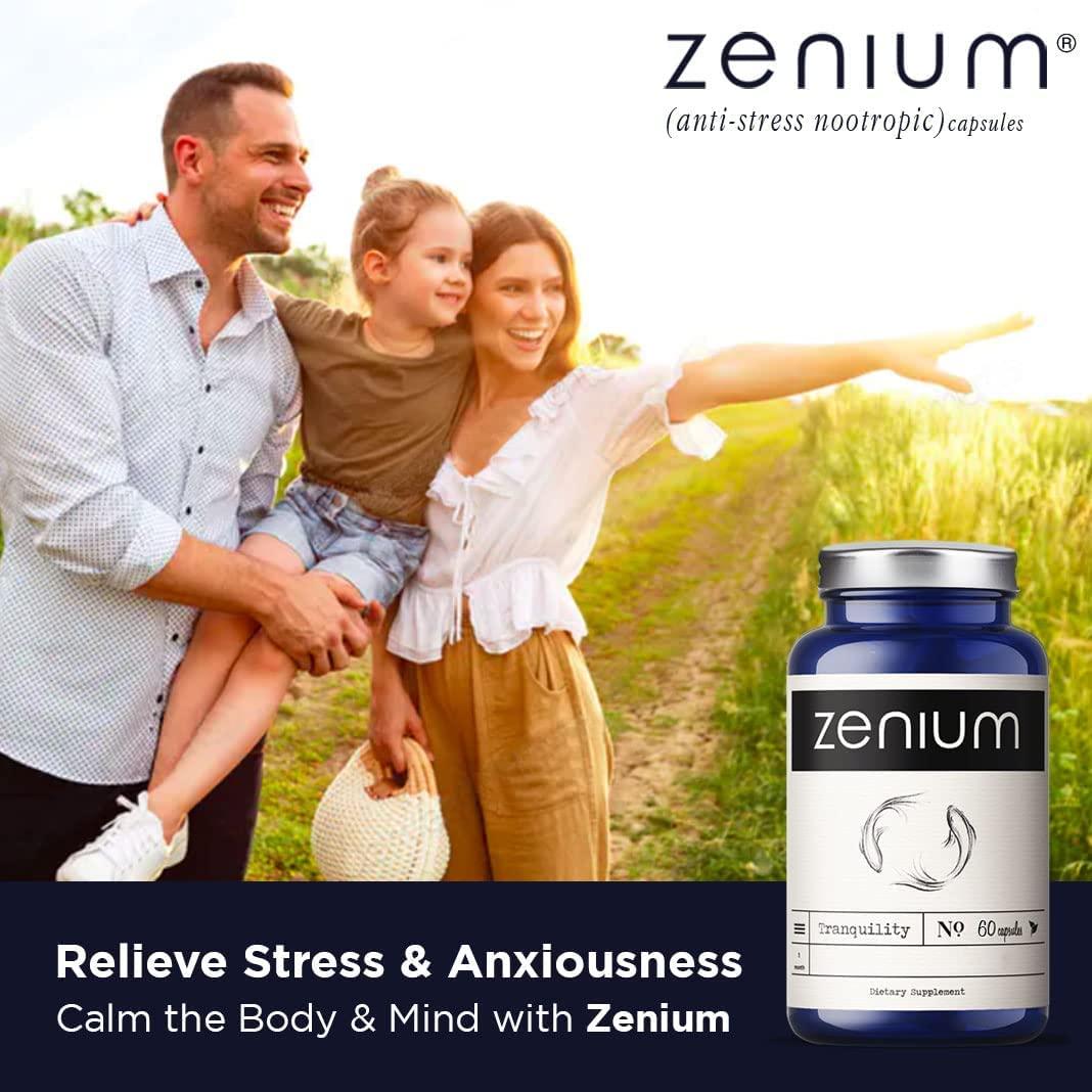 Zenium Stress & Anxiety Relief Supplement | Mood Boosting Happy Pills ...