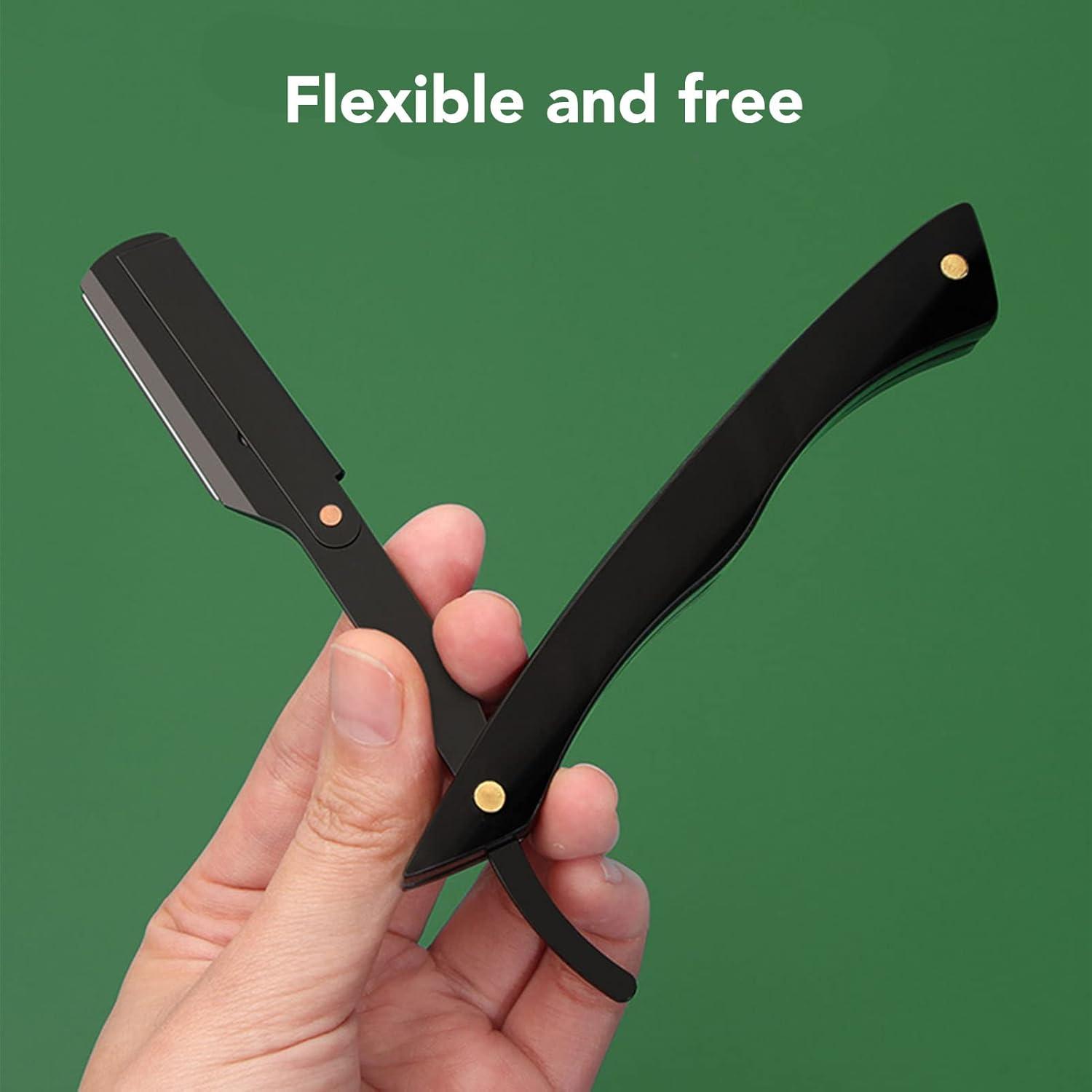 Classic Old-Fashioned Razor Blade Holder for Men | Foldable Straight ...