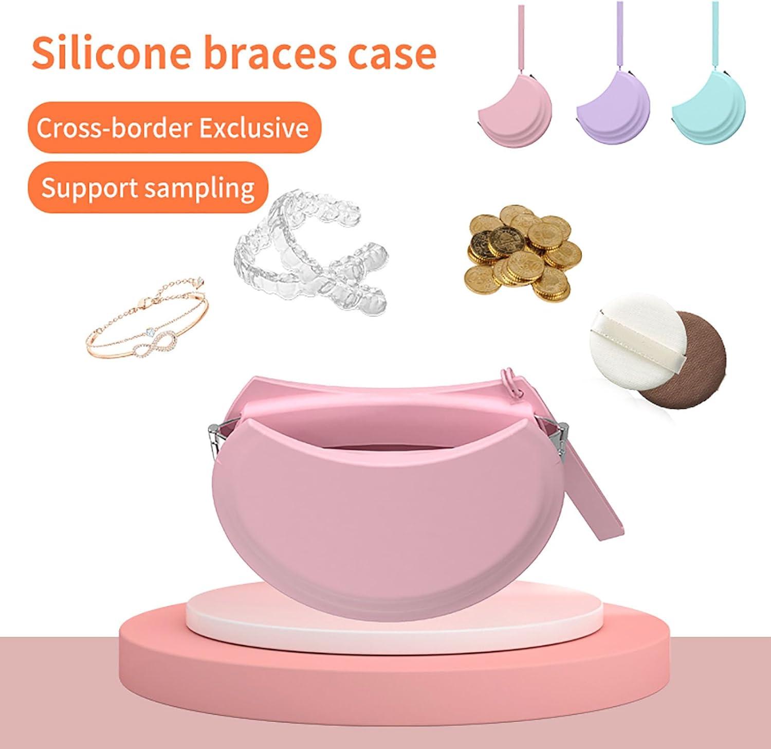 Soft Silicone Orthodontic Retainer Case - Ventilated Storage Box for ...
