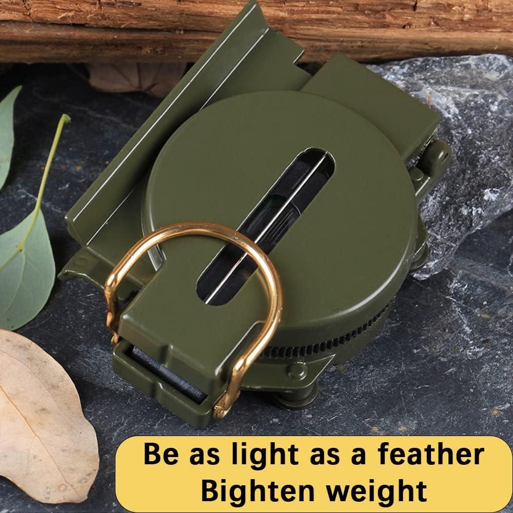 Military Lensatic Sighting Compass Military Compass for Hiking Camping ...
