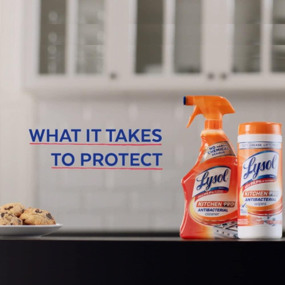 Lysol Kitchen Pro Antibacterial Cleaner Trigger - Orange 22 oz | Buy ...