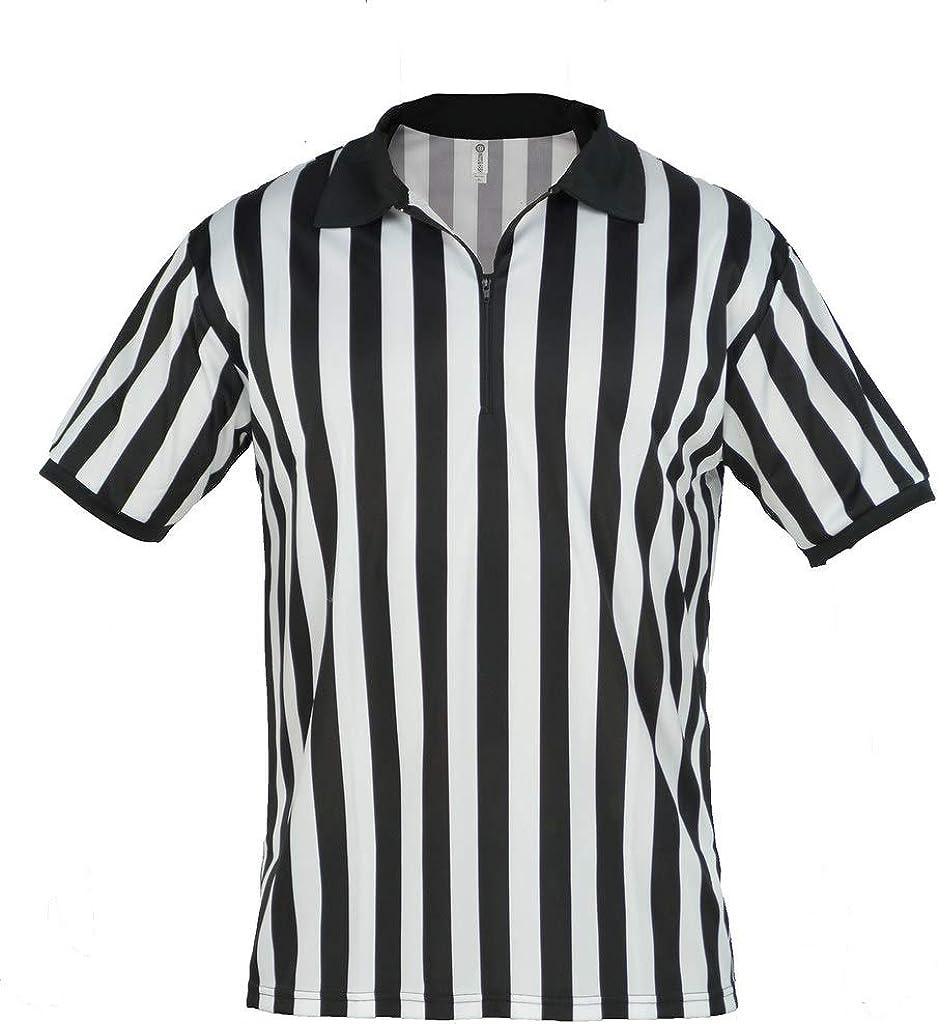 Mato & Hash Men's Referee Shirt/Umpire Jersey - 4X-Large Black/White ...