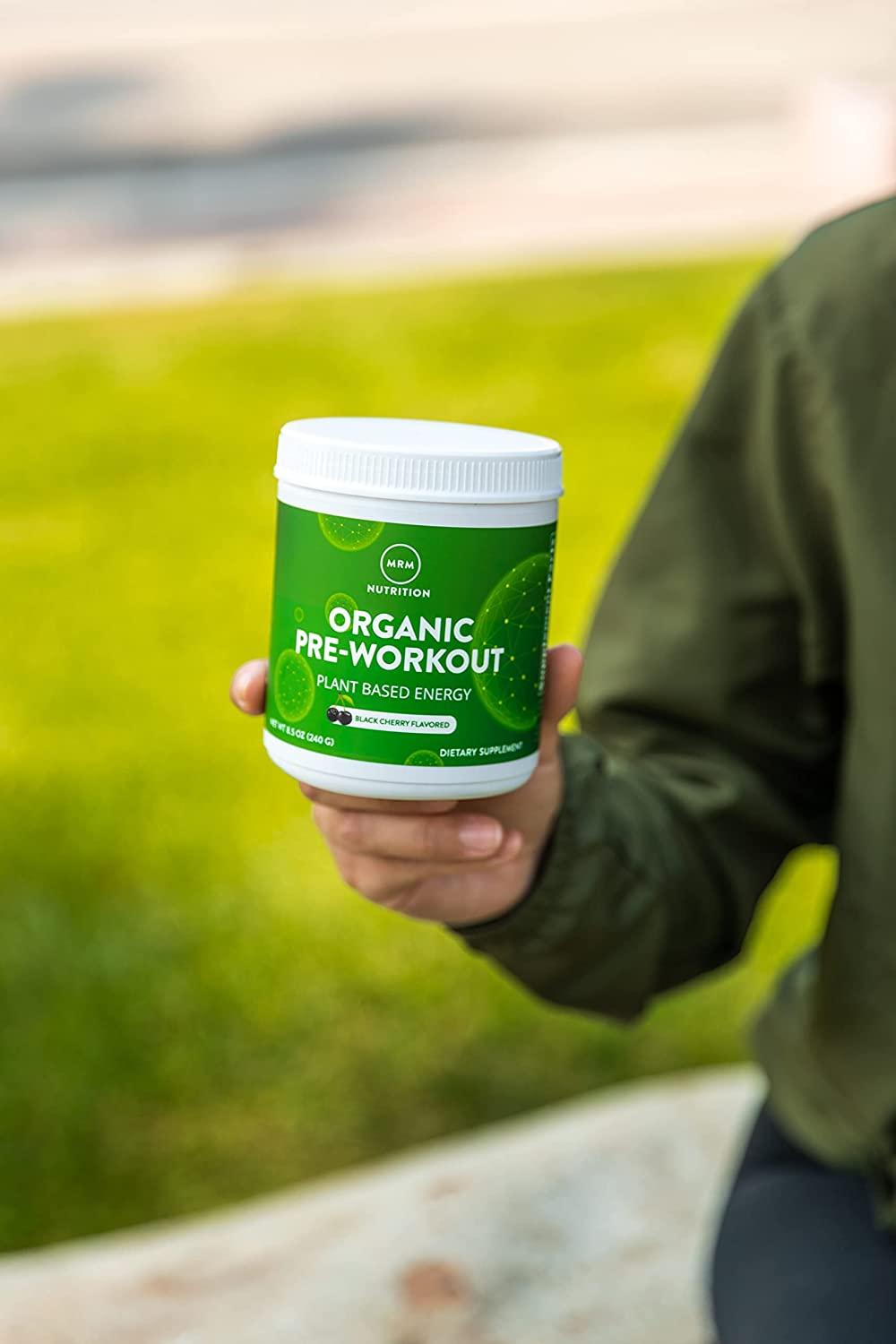 MRM Nutrition Organic Pre-Workout Powder | Black Cherry Flavored ...