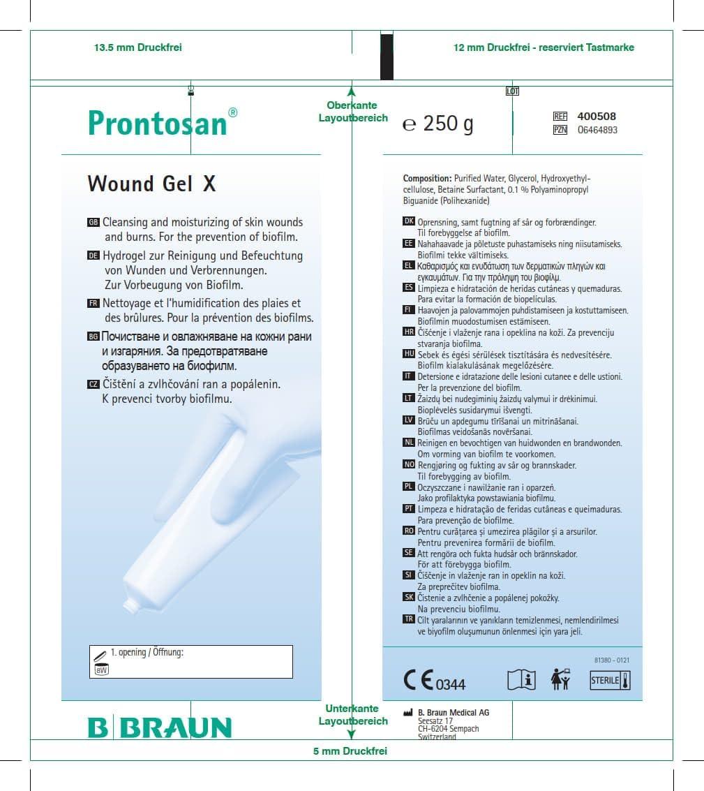Prontosan Wound Gel XI - 250g for Cleaning & Moisturizing Acute ...