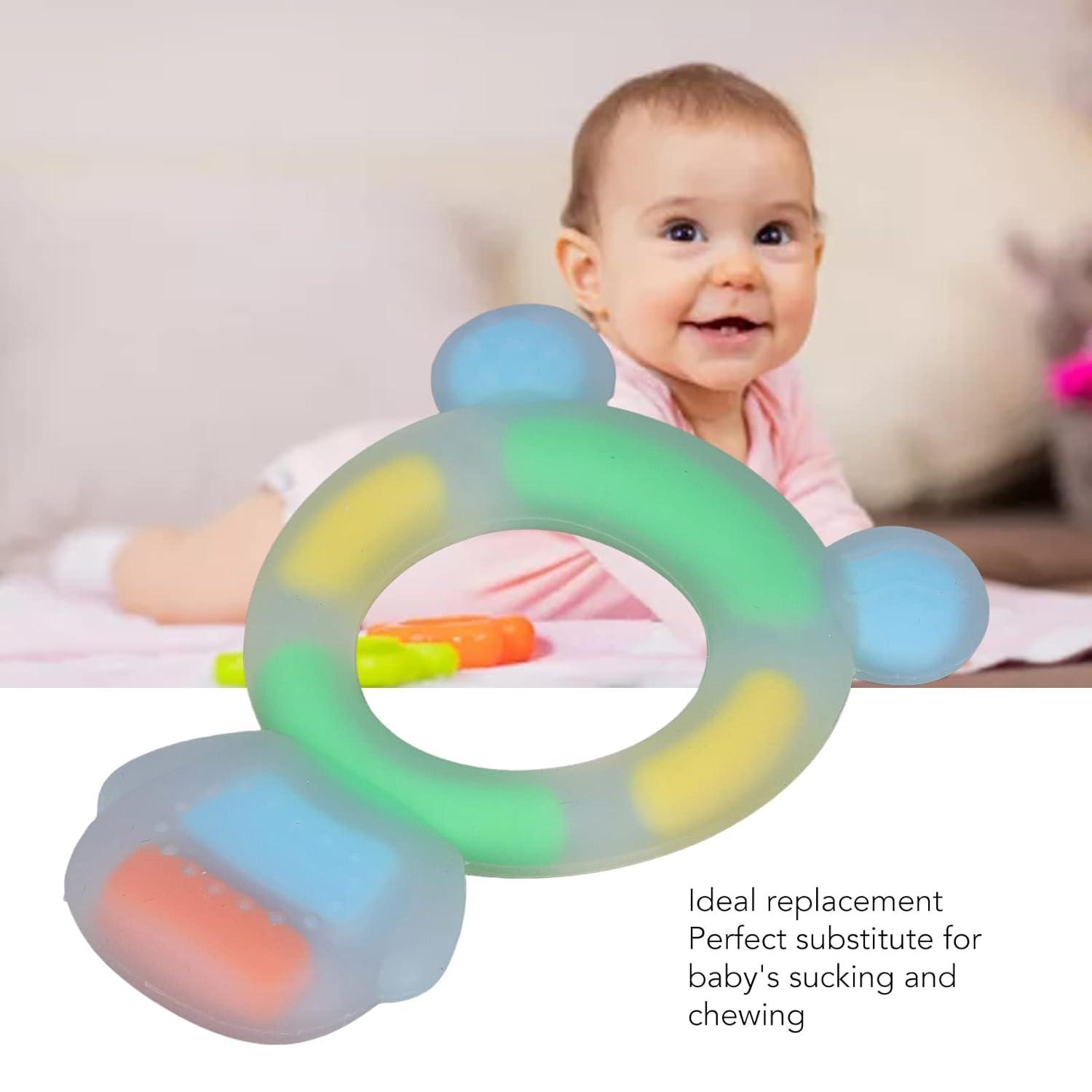 Silicone Baby Bite Ring | Cartoon Bear Teething Toy | Soft Sensory ...