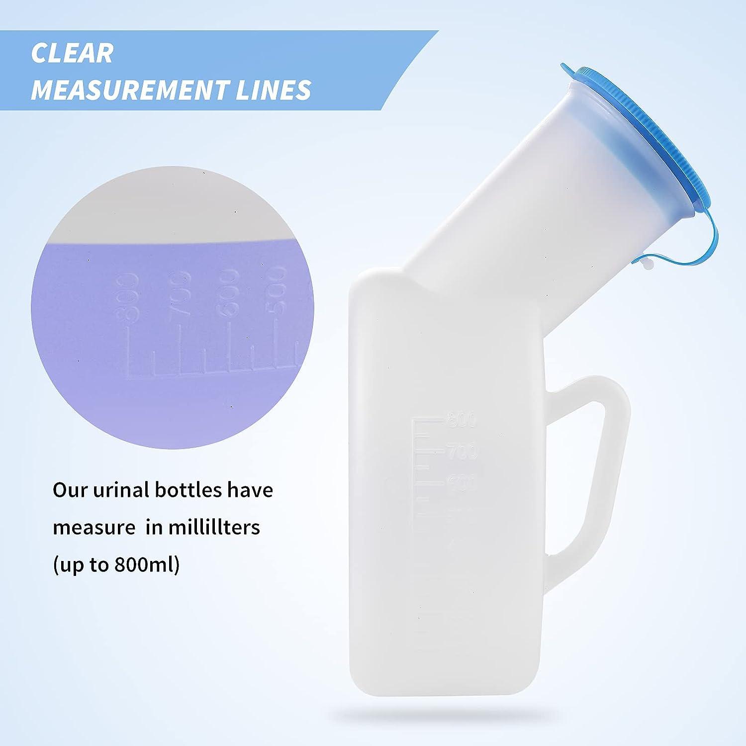 AWOKEN Urinals for Men Pee Urinal Bottle 800ml Spill Proof Lid Urinary ...