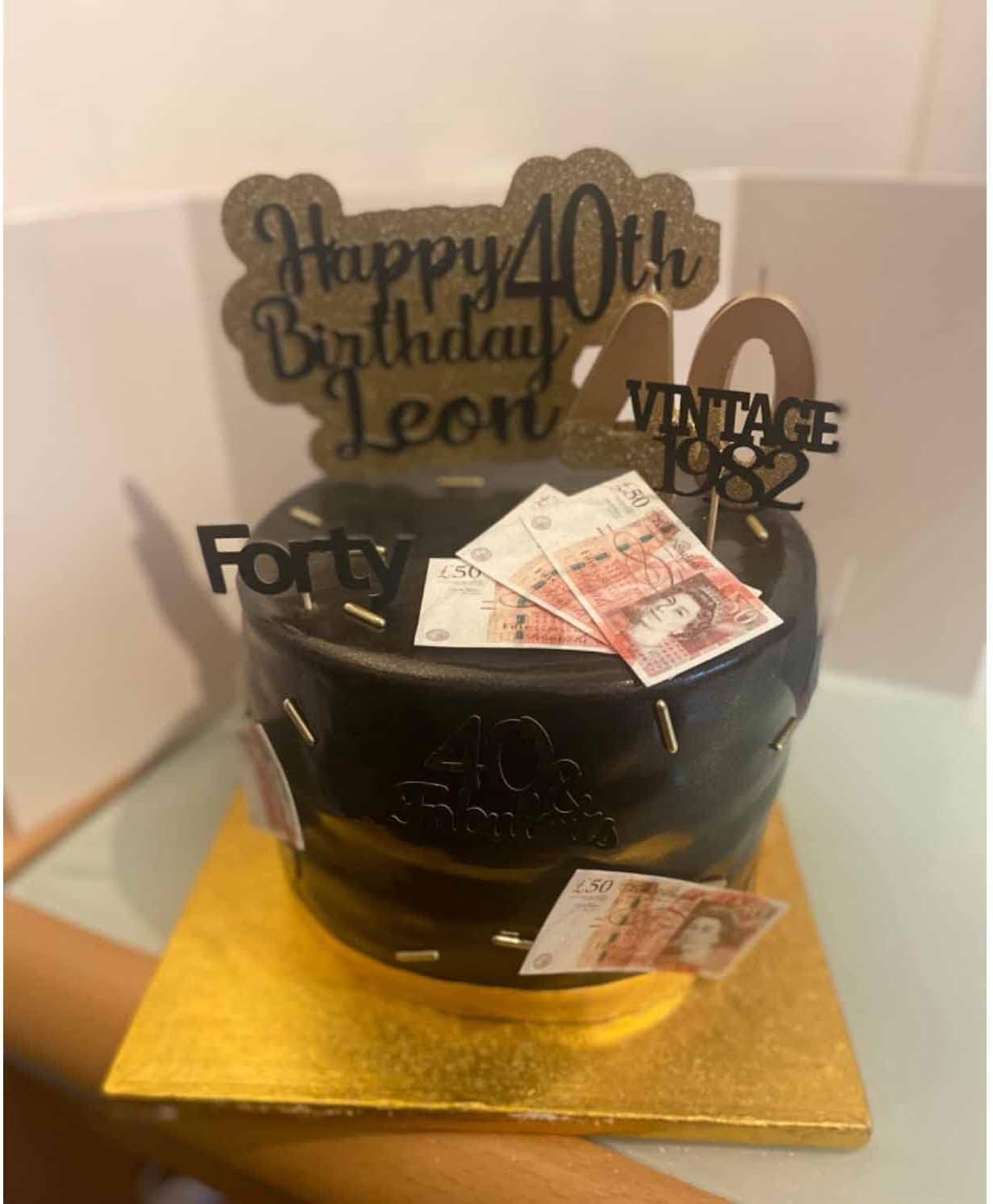 24x 50 Notes Edible Money Pounds Edible Rice Paper Cupcake Toppers ...