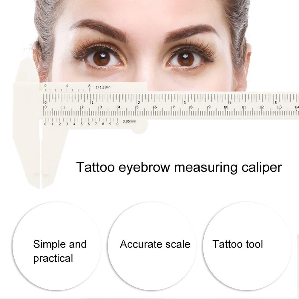 Salmue Eyebrow Tattoo Ruler - Adjustable Golden Ratio Microblading Tool ...